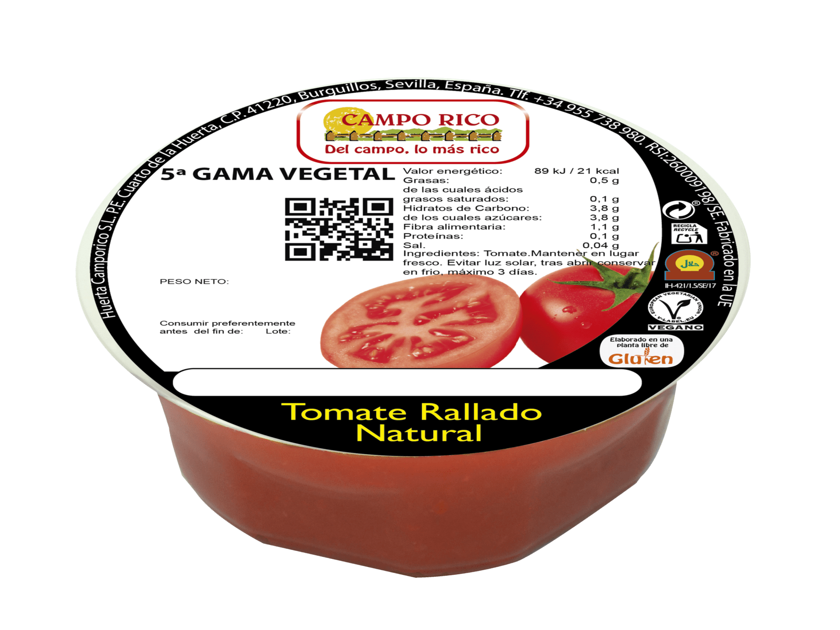 Tomate rallado 300 Gr. - La Grosella® - Comida para llevar y menús para ...