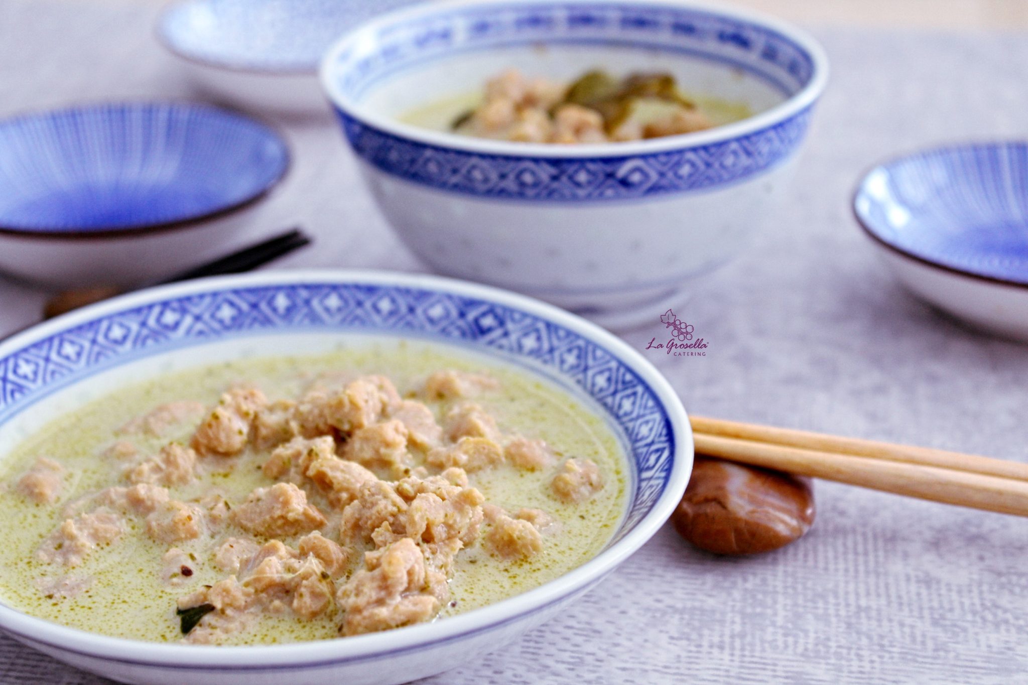 Soja texturizada gruesa al curry verde - La Grosella® - Comida para ...