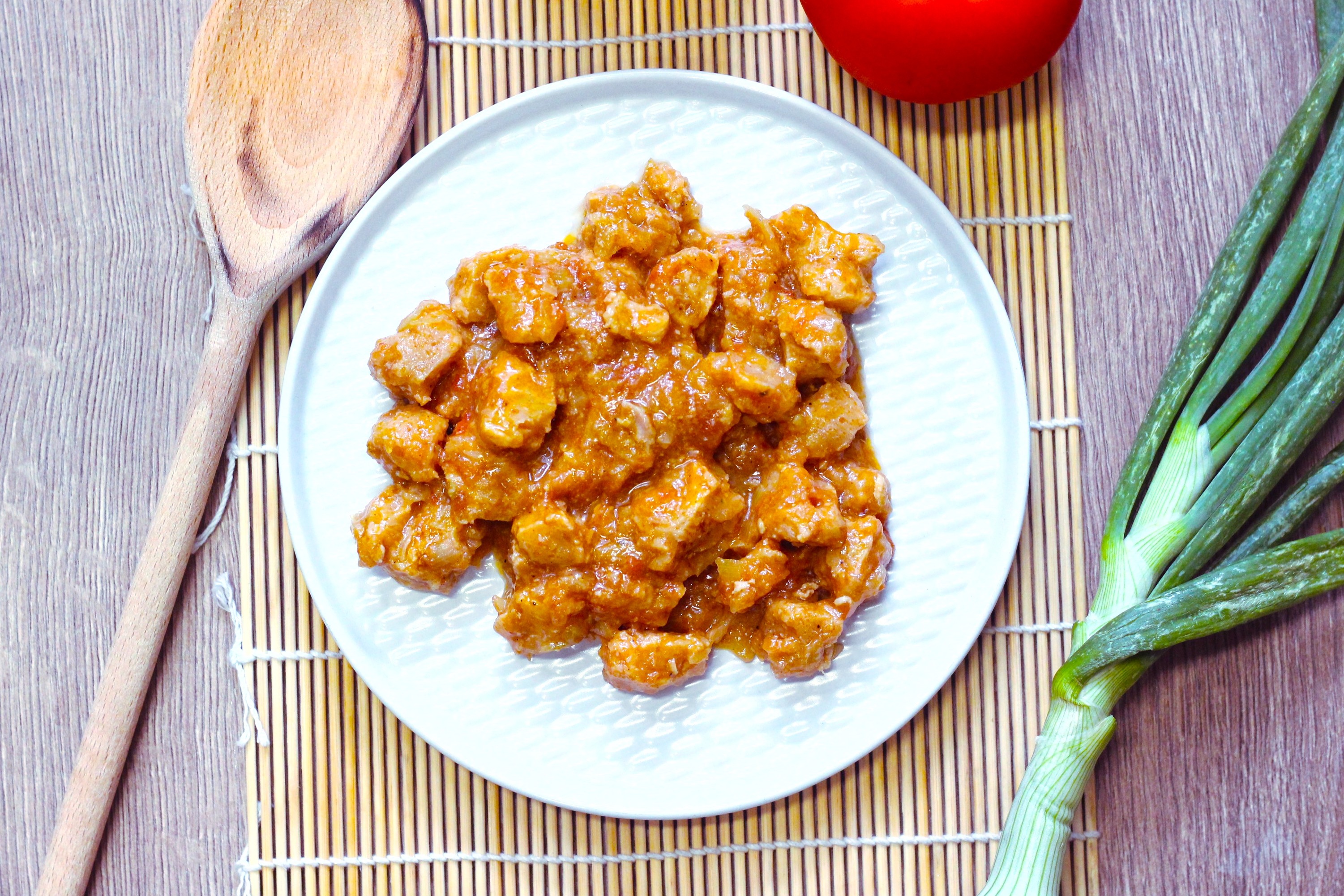 Soja texturizada con salsa de tomate y puerros - La Grosella® - Comida ...